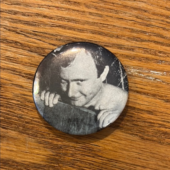 Jewelry | Vintage Phil Collins Genesis 1 Black White Button Pin | Poshmark